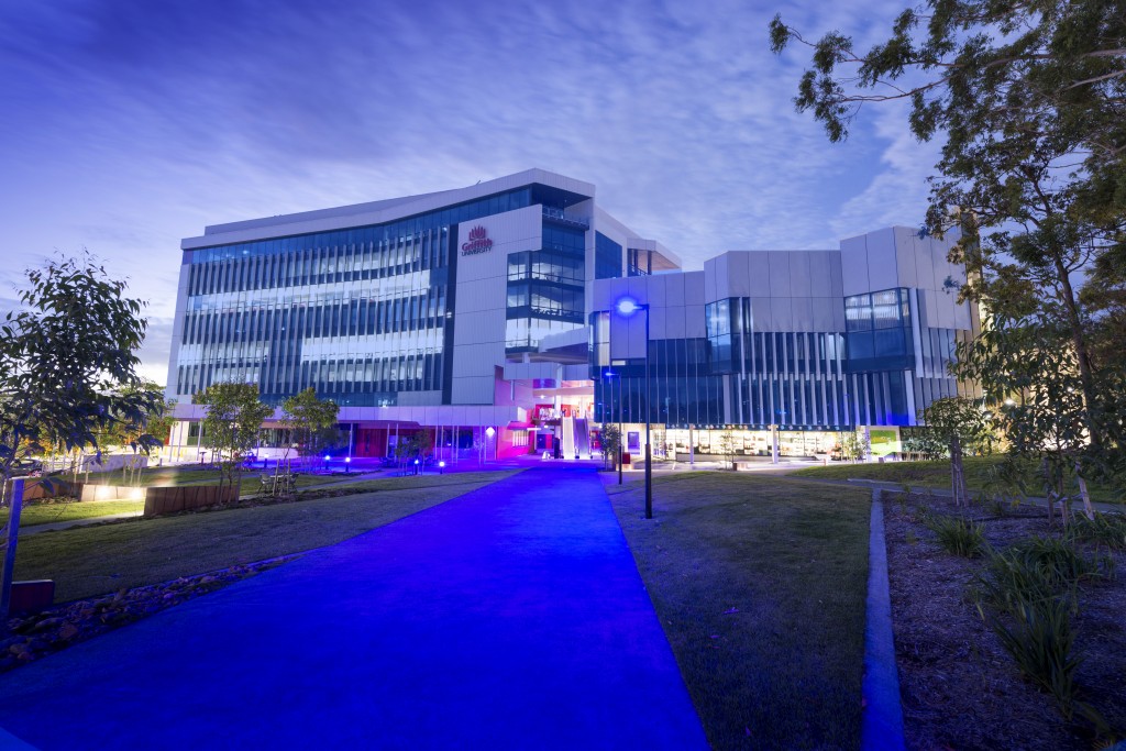 Griffith Health turns purple and blue - Griffith News