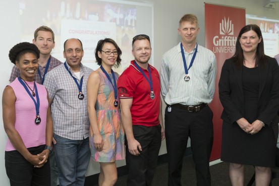 Griffith staff engage through exercise - Griffith News